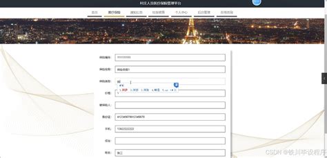 Java计算机毕业设计村庄人员医疗保险管理平台（开题程序论文）java上机考试医保领域 Csdn博客