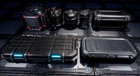 Sci Fi Cargo Container In Props Ue Marketplace