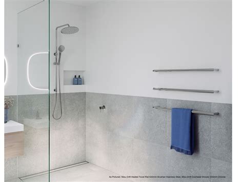 Mizu Drift Twin Rail Shower With 300mm Brass Overhead And Top Rail