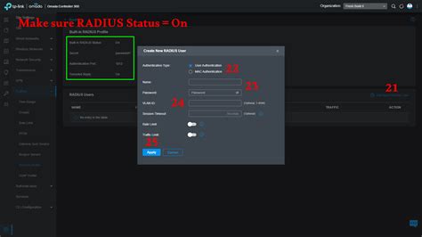 Enable 802 1x Using Built In Omada Features [no 3rd Party Radius Server] Dynamic Vlan Id