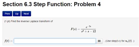 Solved Section Step Function Problem Prev Up Next Chegg
