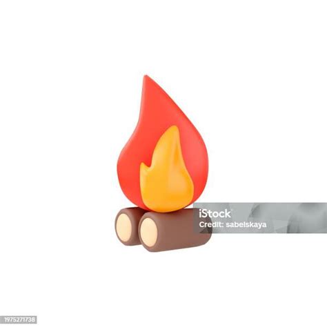 모닥불 벡터 일러스트 레이 션 흰색 볼륨 3d 아이콘에 고립 된 벽지 3차원 형태에 대한 스톡 벡터 아트 및 기타 이미지 3차원 형태 불 모닥불 Istock