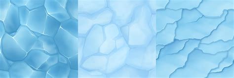 균열 얼음 게임 원활한 텍스처 냉동된 Gui 자산 무료 벡터