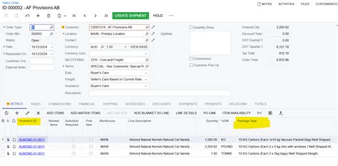 acumatica copy user defined fields from sales order line to purchase