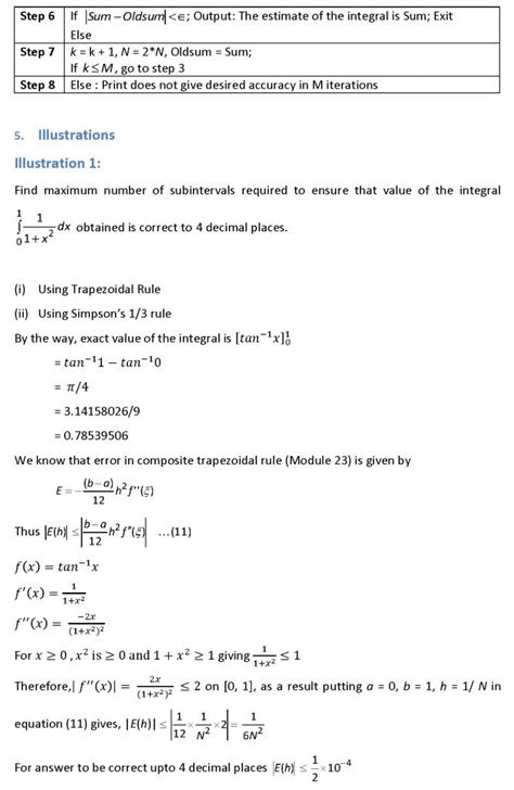 Error Analysis In Composite Simpsons 13 And 38 Rule Numerical Methods