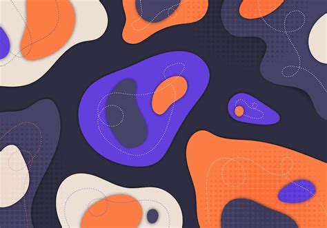 Premium Vector Abstract Doodle Template Design Decorative Artwork Style With Color Vivid