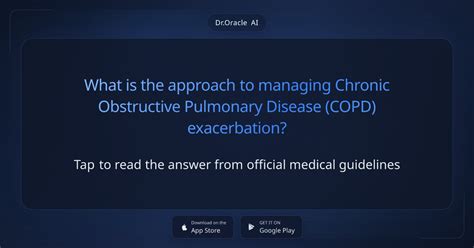 What Is The Approach To Managing Chronic Obstructive Pulmonary Disease