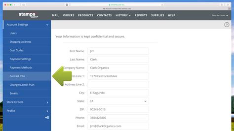 Update Your Contact Information Stamps