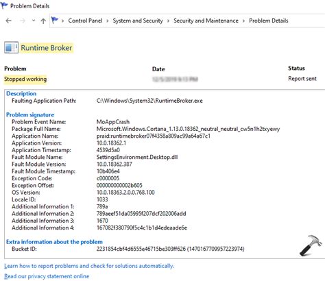 fix runtime broker has stopped working in windows 10