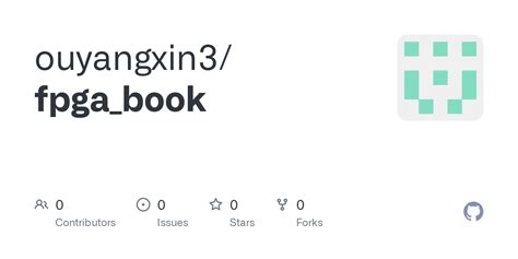 Github Ouyangxin3fpgabook