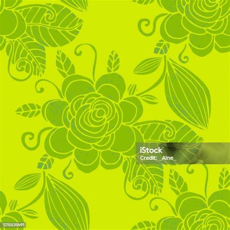 화려한 손으로 그린 꽃 무늬 그런 지 꽃 추상적 인 배경입니다 벡터 그림입니다 계절에 대한 스톡 벡터 아트 및 기타 이미지 계절 공휴일 그리기 Istock