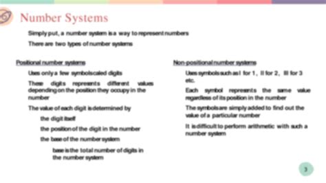 SOLUTION Ict Number Systems Studypool