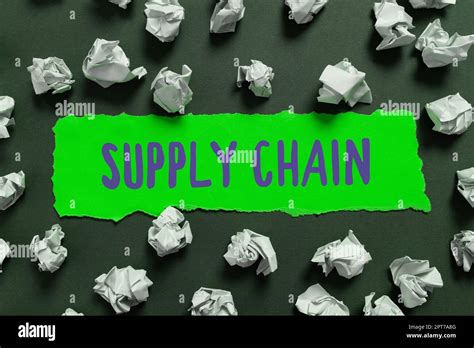 Conceptual Caption Supply Chain Business Approach System Of Organization And Processes From