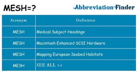 What Does MESH Mean