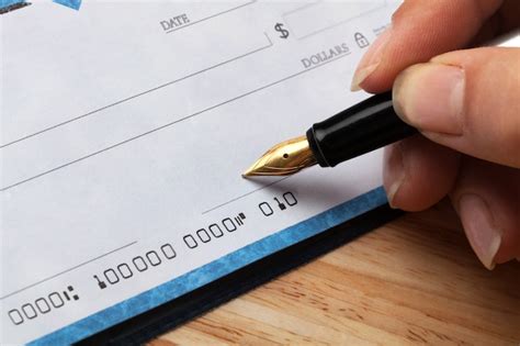 Premium Photo Sign Pen Currency Blank Check Ledger Check Ledger Check