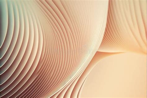 Abstract Art Of Overlapped Curve Line In Pastel Color Pattern Stock