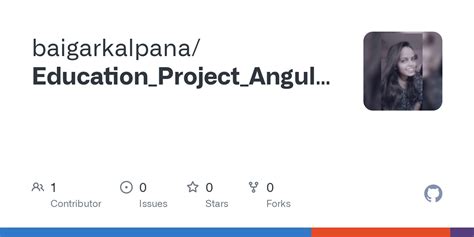 Github Baigarkalpana Education Project Angular