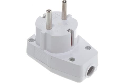 Угловая вилка с выключателем Navigator NCA-PL05-16A-ESC-WH с ...