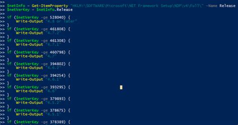 Kingkong Bruce記事 使用powershell判斷主機安裝的net Framework版本
