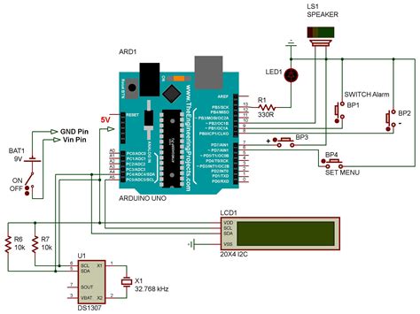 Zpag Net Electroniques Arduino Lcd 20x4 I2c Alarm Clock Ds1307 Html Arduino Alarm