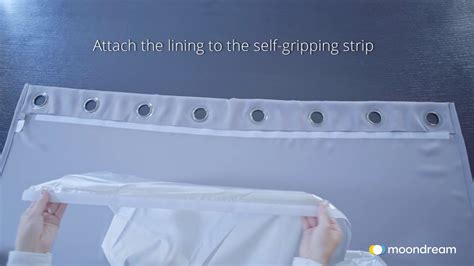 How To Attach A Moondream Lining The Back Of Your Curtain You