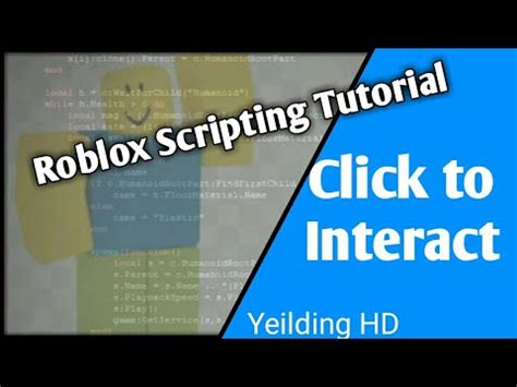 Roblox Scripting Click To Interact Easy YouTube