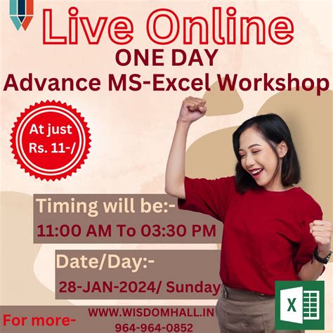 Wisdom Hall Advance Excel Training On Linkedin Excelworkshop