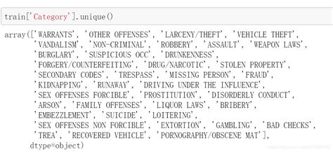 Kaggle项目之旧金山犯罪类型预测kaggle犯罪bestcsx的博客 Csdn博客