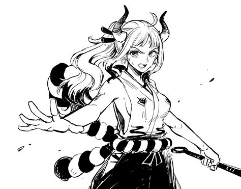 Yamato One Piece Drawn By Meijin Kusano Danbooru