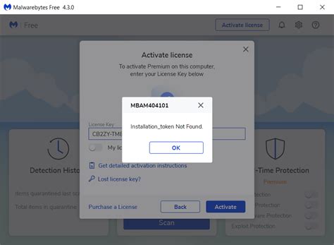 Installation Token Not Found Malwarebytes For Windows Support Forum Malwarebytes Forums