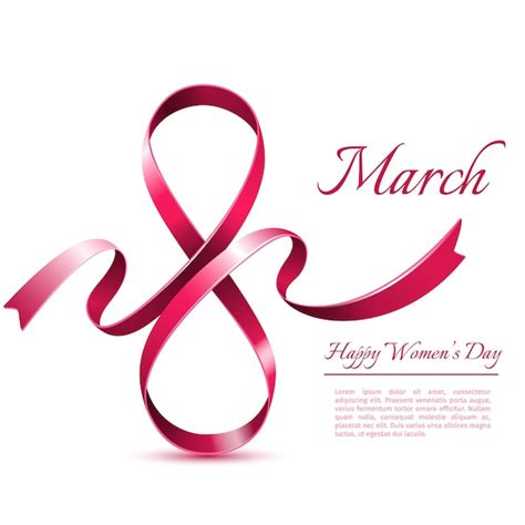 Free Vector March 8th Background