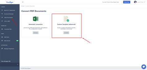Creating Automatic Or Custom Templates In DocuClipper