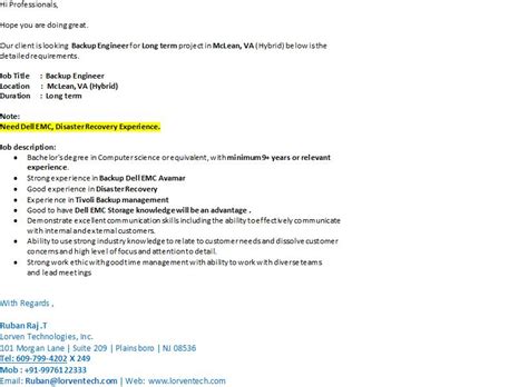 Ruban Raj T On Linkedin Hi Professional Hope You Doing Good We Have An Immediate Opening For The