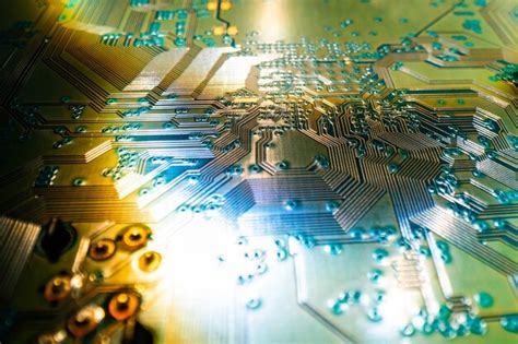 Premium Photo Technology Background With Circuit Board Electronic Computer Hardware Technology