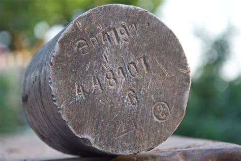 Metal Sample Is Tested For Compressive Strength Footage Close Up Of Metal Strength Test In