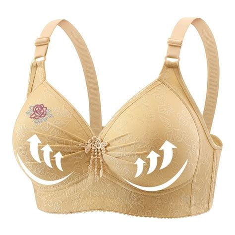 Busydd Bras For Women With Underwire Solid Color High Support Push Up