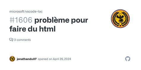 Problème Pour Faire Du Html · Issue 1606 · Microsoftvscode Loc · Github