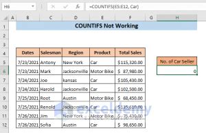Excel Countifs Not Working Causes With Solutions Exceldemy