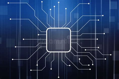 Abstract Futuristic Circuit Board Illustration Circuit Board With Various Technology Elements