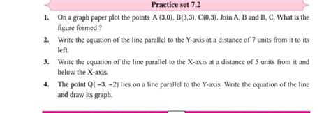Practice Set 721 On A Graph Paper Plot The Points A 30b33c03