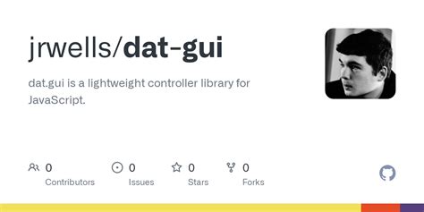 github jrwells dat gui dat gui is a lightweight controller library for javascript