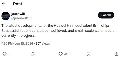 Rumor Says Huawei 5nm Chip Small Scale Production Already Started