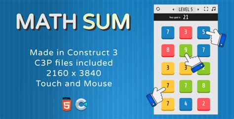 Math Sum Html5 Educational Game By Trezegames Codecanyon