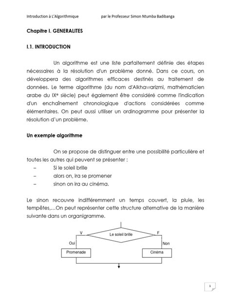 Cours Dalgorithmique G2 Math Info Pdf