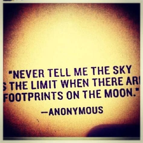 Anonymous Quote Footprints On The Moon