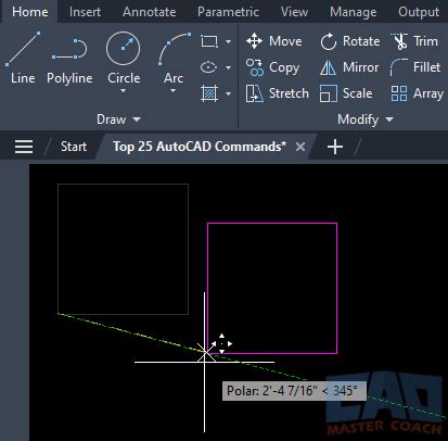 AutoCAD MOVE Command