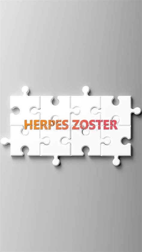 Herpes Zoster Complex Like A Puzzle Pictured As Word Herpes Zoster On A Puzzle Pieces Stock