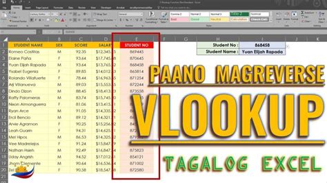 how to create a reverse vlookup in excel from right to left excel