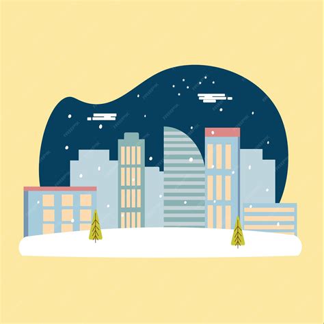 Premium Vector City Landscape Vector Illustration
