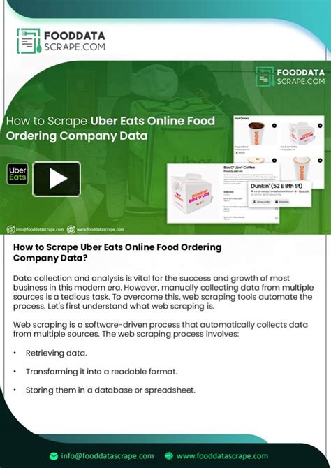 How to Scrape Uber Eats Online Food Ordering Company Data? presentation ...
